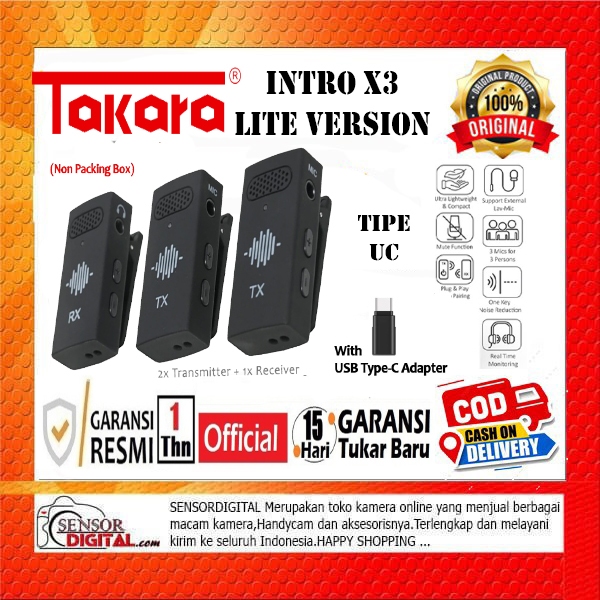 Jual Takara INTRO X3 Lite Version Digital Wireless Microphone System ...