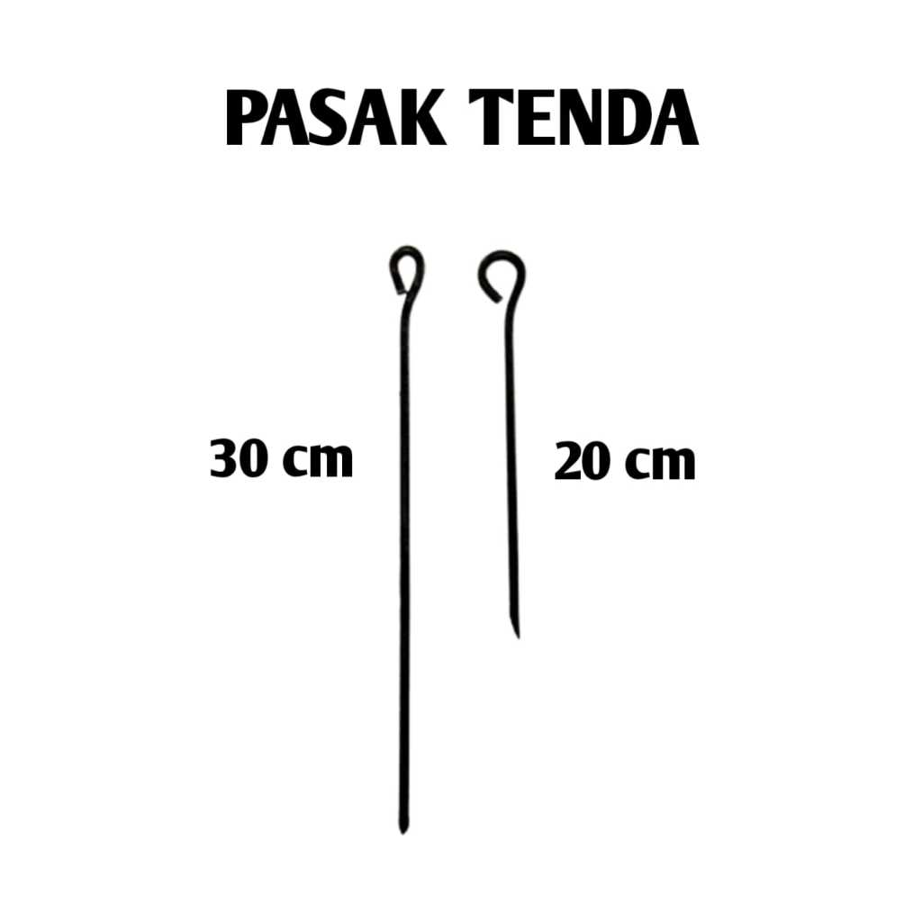 Jual Pasak Tenda Besi/ Patok Tenda Besi 20 CM 30 CM | Shopee Indonesia