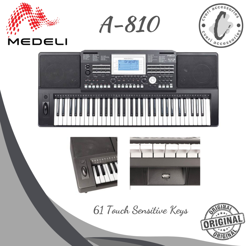 Jual Medeli A-810 61-Key Keyboard Original Garansi Resmi Original A810 ...