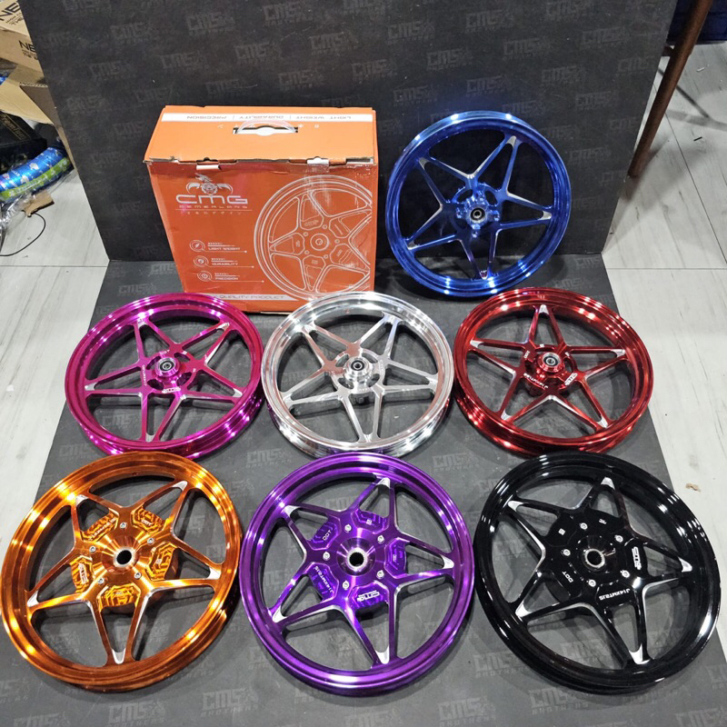 Jual Velg Velek CMG Racing CNC MG5 V2 Bintang Honda Vario 125 150 160 ...