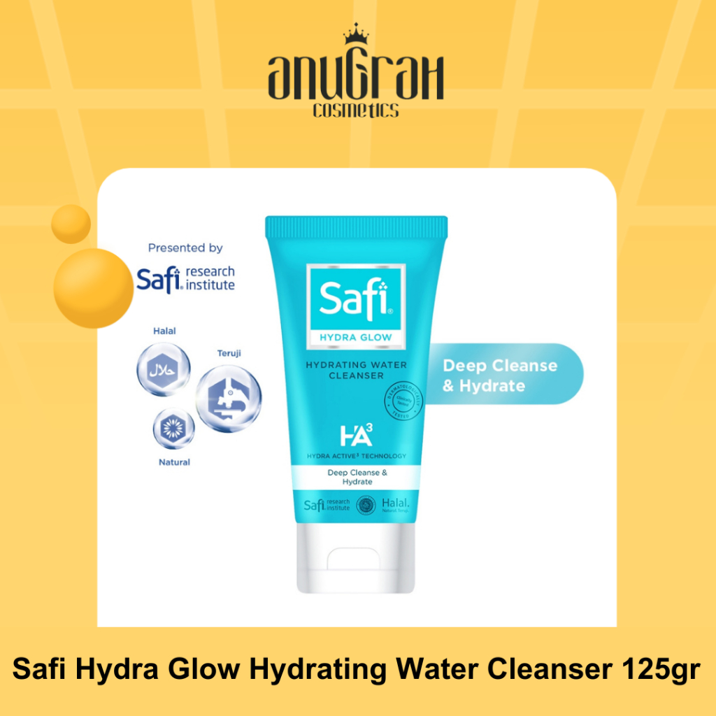 Jual Safi Hydra Glow Hydrating Water Cleanser 125gr | Shopee Indonesia