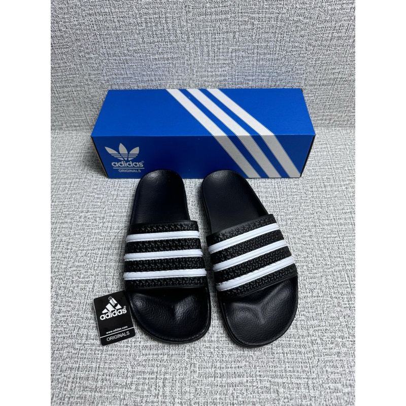 Jual Adidas Adilette Hitam putih | Shopee Indonesia