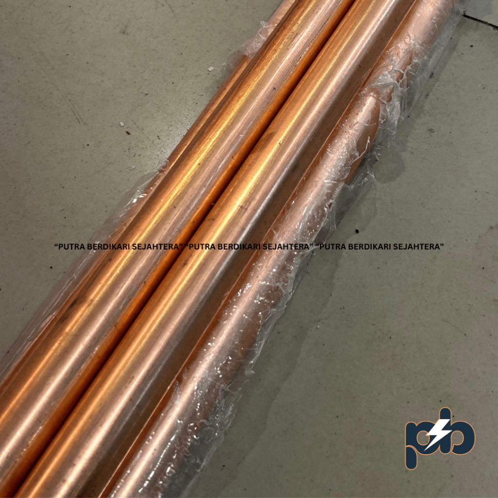 Jual Copper Bonded 5/8 Inch / Rod Copper Bonded / Grounding Rod Copper Bonded 5/8" / Besi Sepuh ...