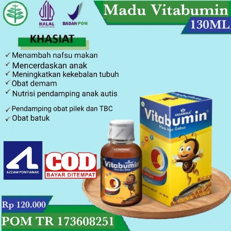 Jual Madu vitabumin original 130ml obat demam anak penambah nafsu makan mencerdaskan anak ...