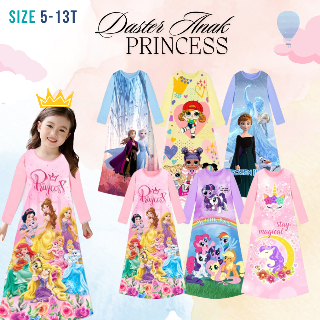 Jual [Brandedbaby] 5-13T Daster Anak Perempuan Karakter / Daster ...