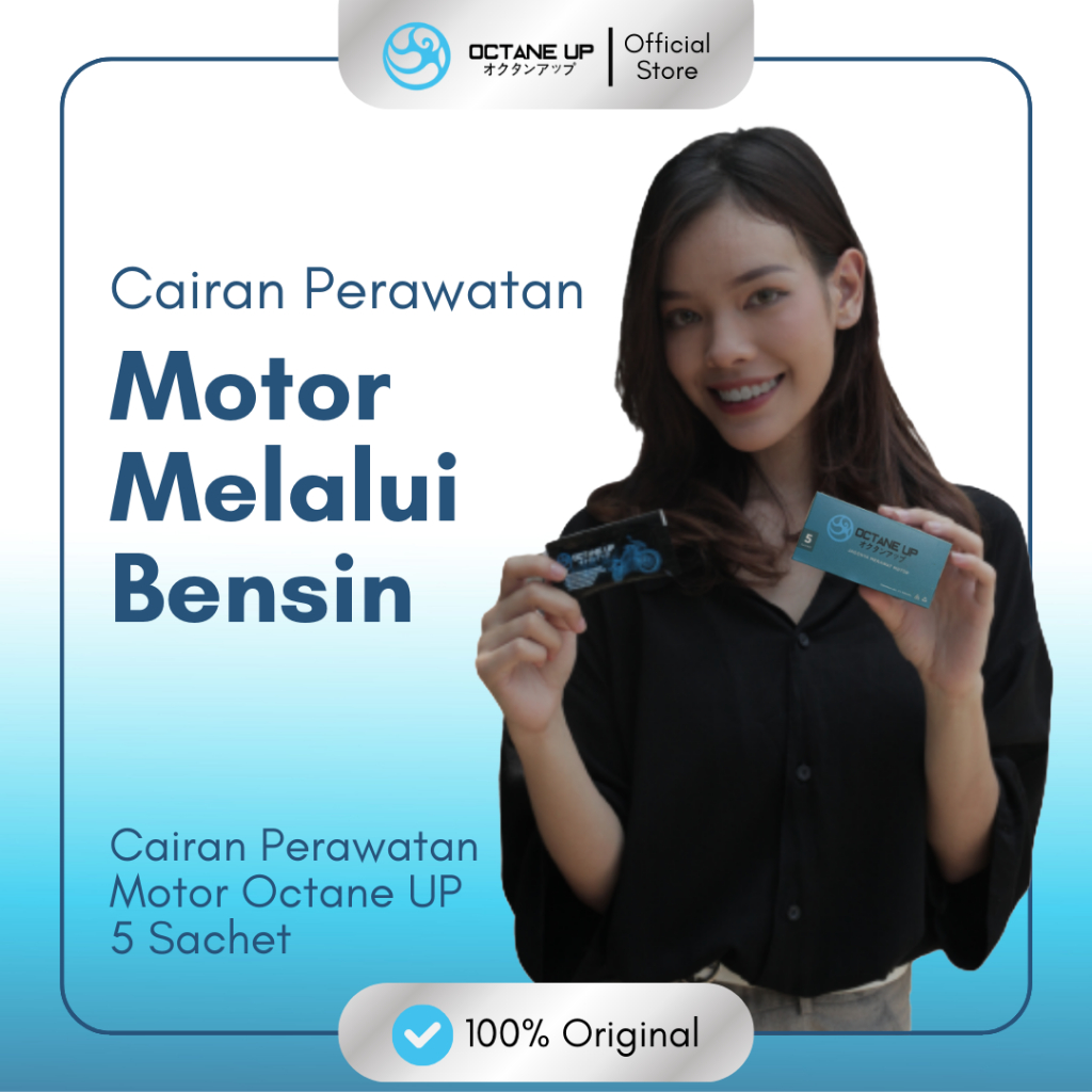 Jual Octane Up Perawatan Mesin Motor 1 box isi 5 Sachet Original ...