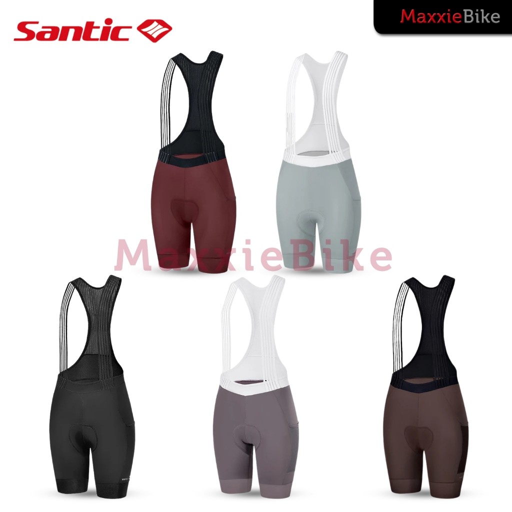 Jual SANTIC WL3C05163 Celana Sepeda Wanita Pendek BIB Pro Padding Women Cycling Shorts Bib with ...