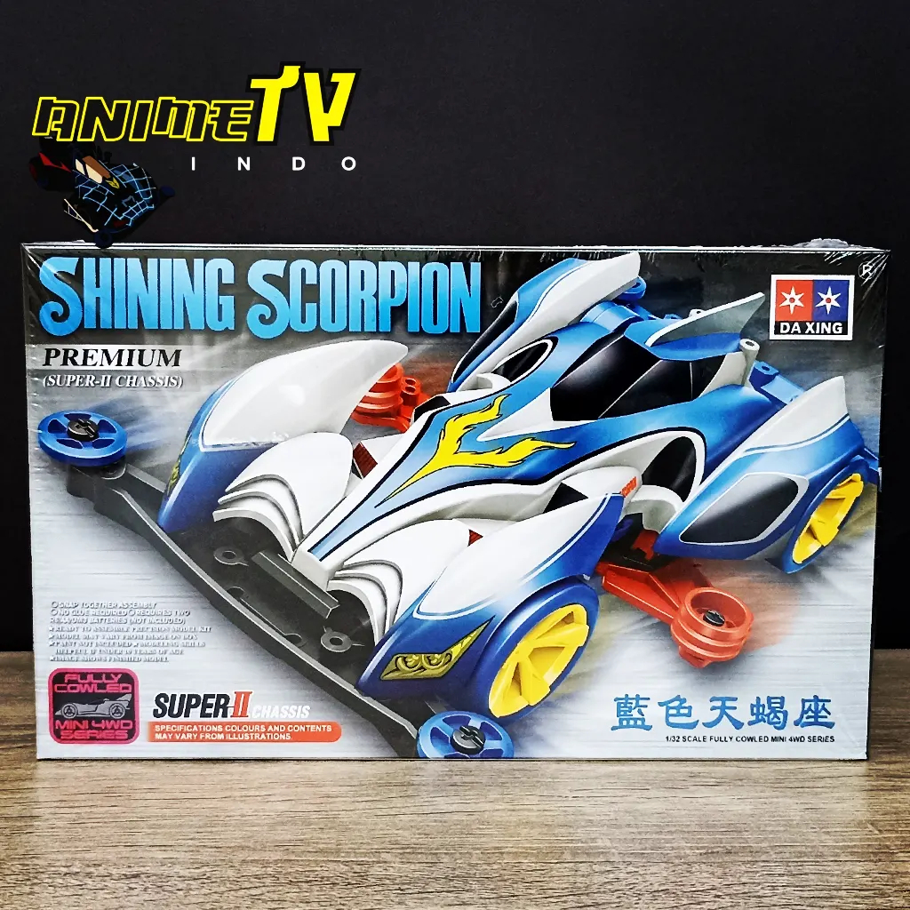 Jual Rep Tamiya Mini 4wd Shining Scorpion Merk Da Xing Super 2 Chassis ...