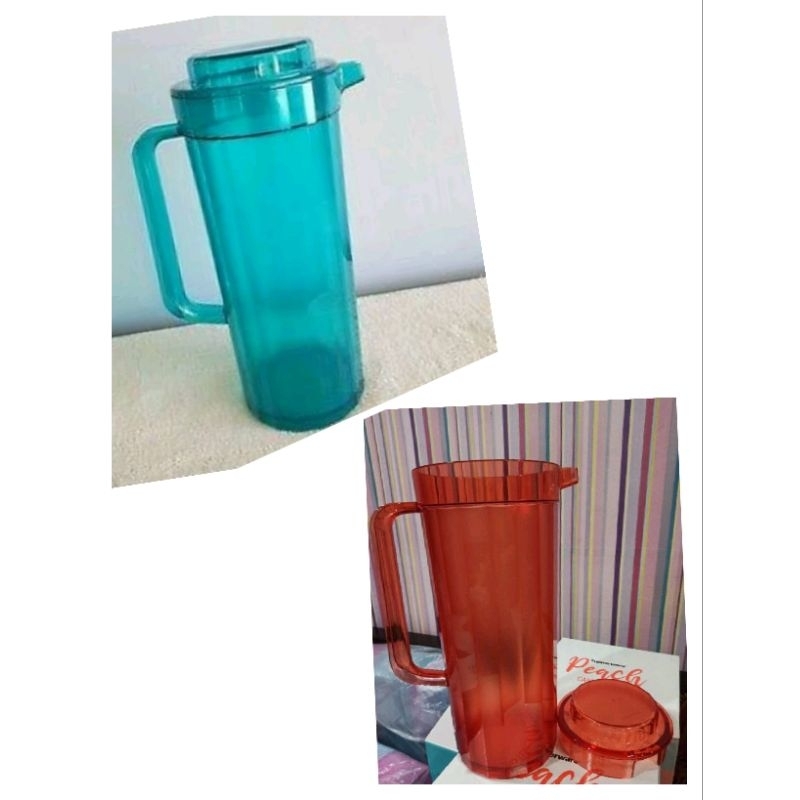 Jual Teko bening watercolor tupperware 2 liter kristal tebal | Shopee ...