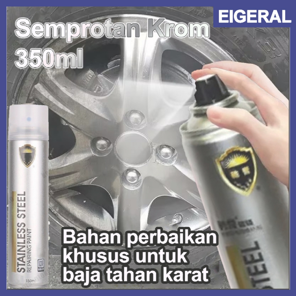 Jual Cat Semprot Chrome 350ml Chrome Spray Pain Warna Chrome Krum ...