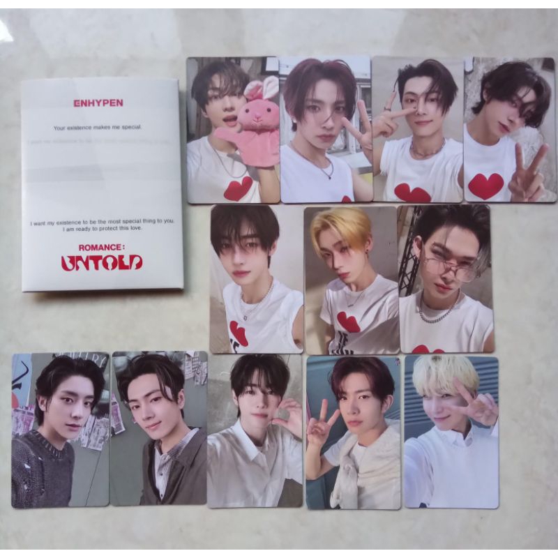 Jual Sharing Photocard Album ENHYPEN 'ROMANCE : UNTOLD' Weverse Version | Shopee Indonesia