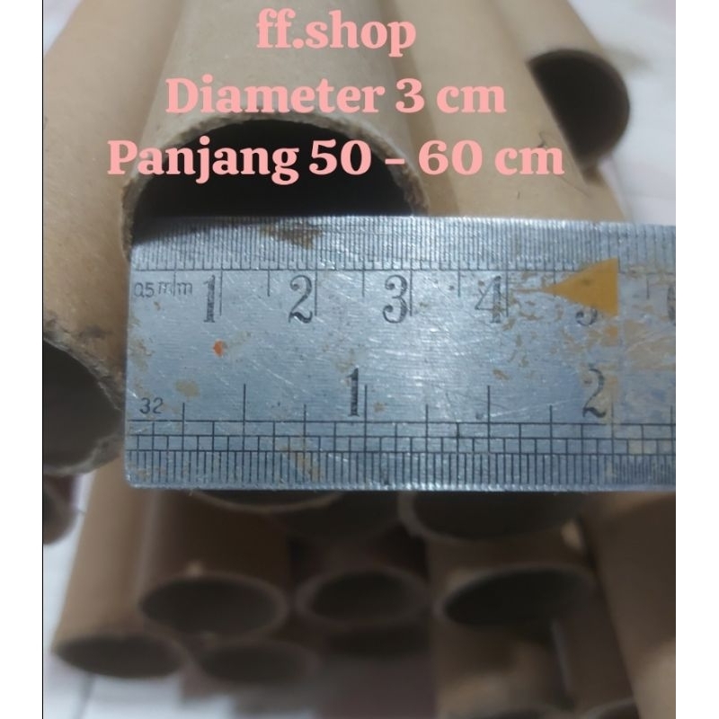 Jual Selongsong/Bobin/Paper Core/Cones 3 x 50 cm | Shopee Indonesia