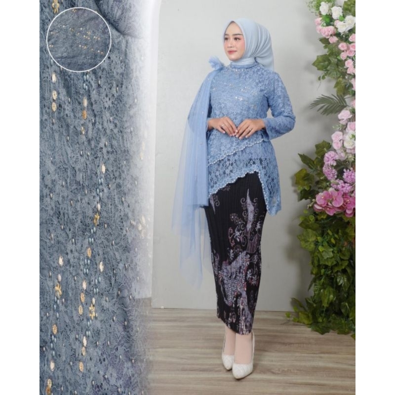 Jual Rohmah Kebaya - Setelan Kebaya Brukat Modern / Kebaya Selena Payet ...
