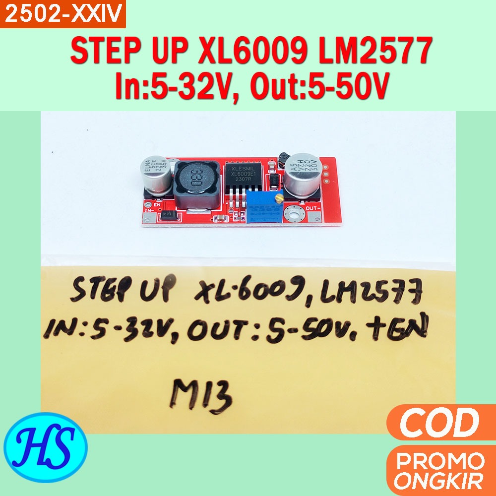 Jual DC-DC Step Up XL6009 Modul Pengganti LM2577 15W 5-32V Ke 5-50v ...