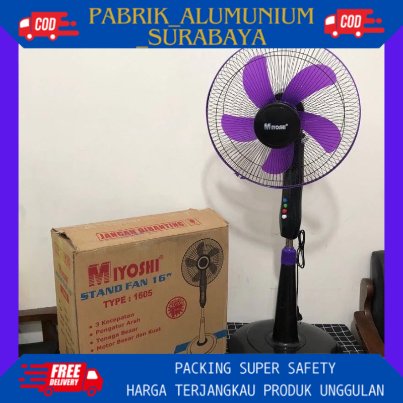 Jual kipas angin berdiri 16inch Stand fan kaki bulat/Kipas Angin ...