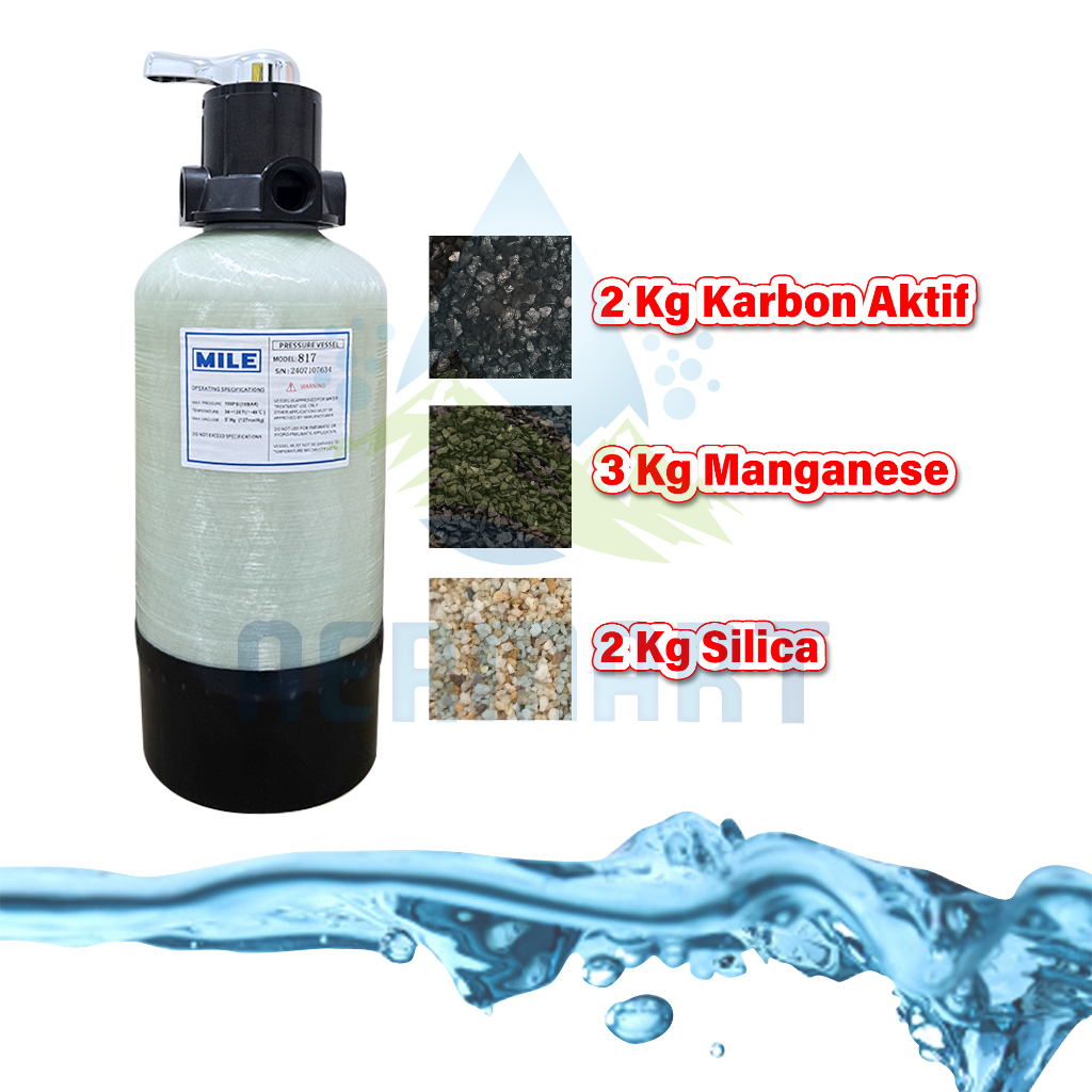 Jual Filter Air 3 in 1 - Filter Air Sumur dan PDAM - FRP 817 Siap Pakai ...