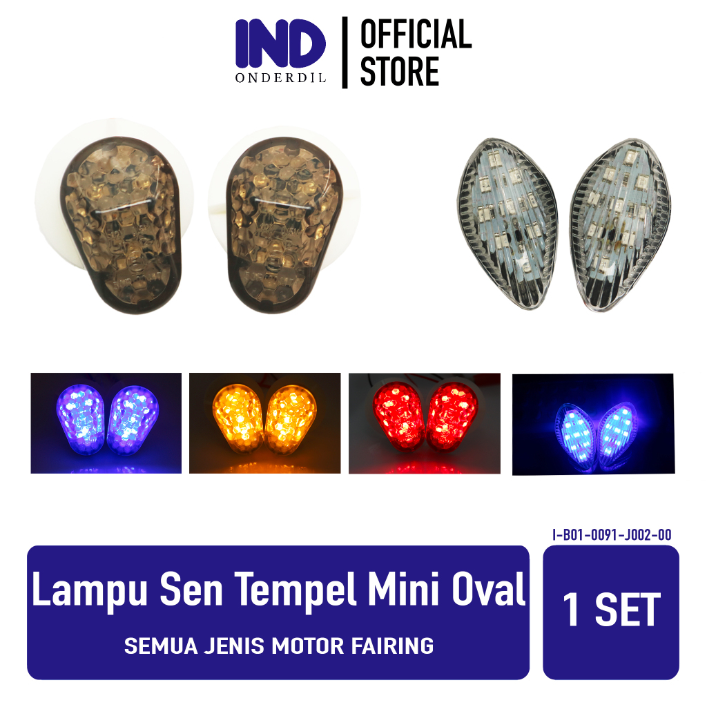 Jual IND Onderdil Lampu Sein Tempel Mini LED Untuk Semua Jenis Motor Fairing Ninja 250 300 R15 ...