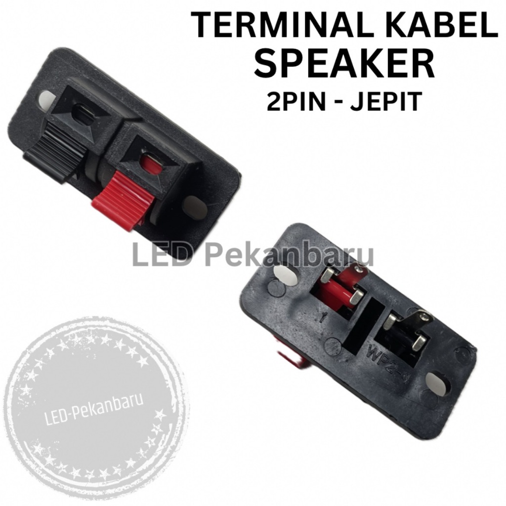 Jual TERMINAL JEPIT KABEL SPEAKER 2 PIN / JACK / SOKET / PORT BOX ...