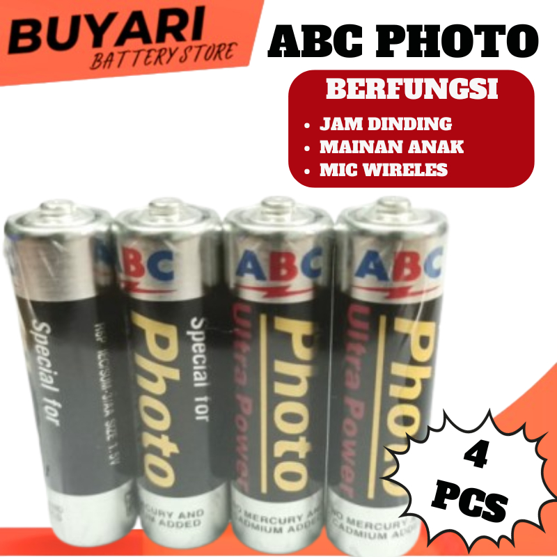 Jual HEMAT!! Baterai ABC Photo Ultra Power AA A2 1.5V Batre ABC Photo ...