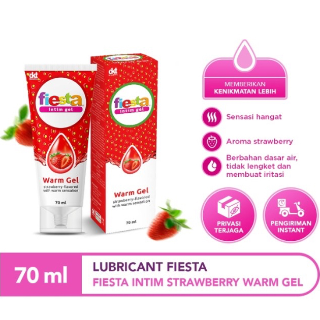 Jual Fiesta Warm Gel Lubricant Pelumas Rasa Strawberry dan Natural ...