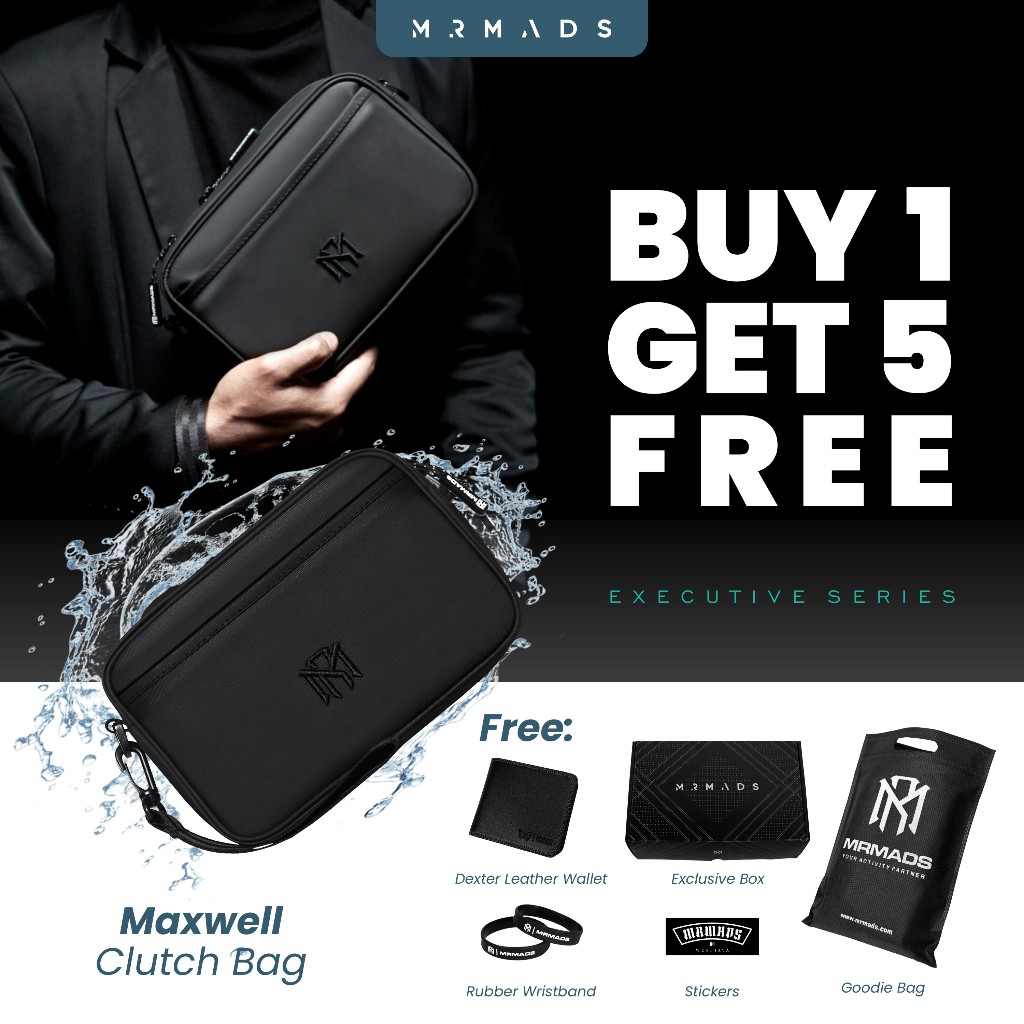 Jual Mr Mads - Sling Bag Pria MAXWELL Clutch Bag Multyfungsi 3 in 1 ...