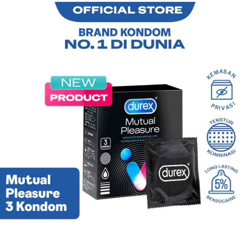Jual TERBARU!!Kondom Durex Mutual Pleasure isi 3pc -dengan tekstur ...