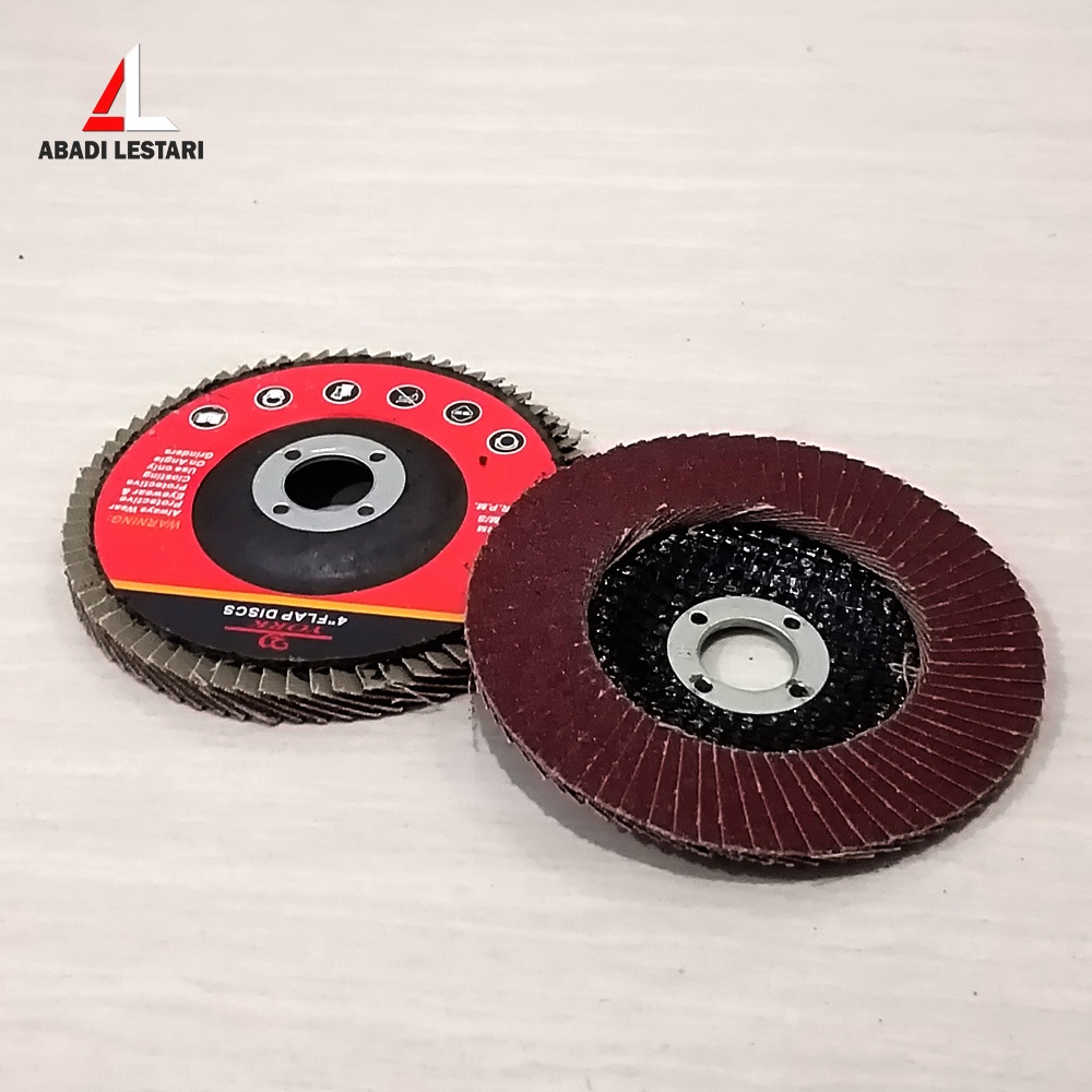 Jual MATA GERINDA AMPLAS KERTAS PASIR / FLAP DISC GRENDA AMPLAS SUSUN 4 ...