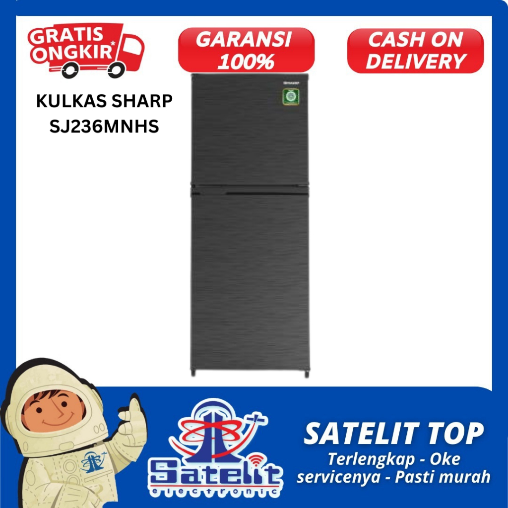 Jual KULKAS / REFRIGERATOR / LEMARI ES / SHARP SJ236MNHS | Shopee Indonesia