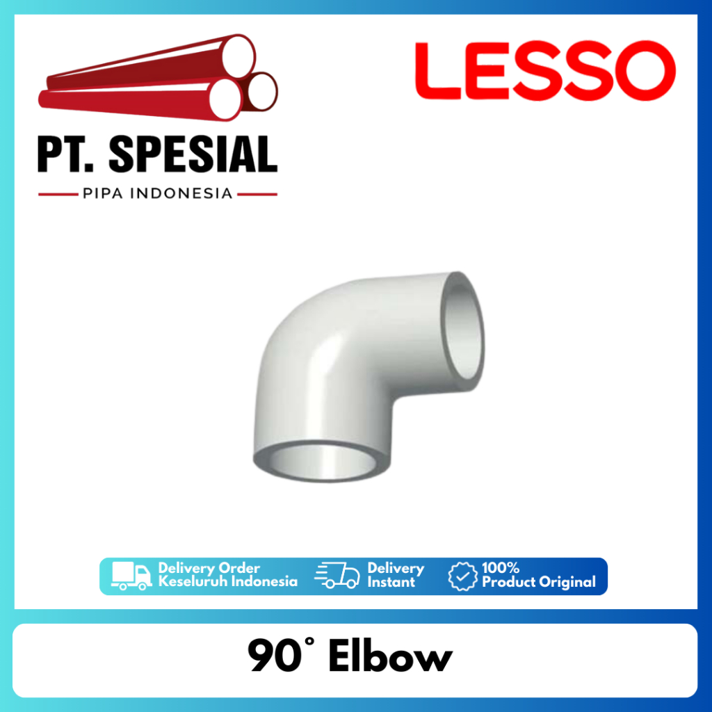 Jual Elbow 90 DN25 Conduit Lesso / Knee Keni Conduit Elbow 90 Lesso - 05 | Shopee Indonesia