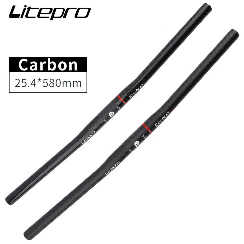 Jual Handlebar Litepro Carbon Flat 25.4 x 580mm Roadbike MTB Sepeda ...