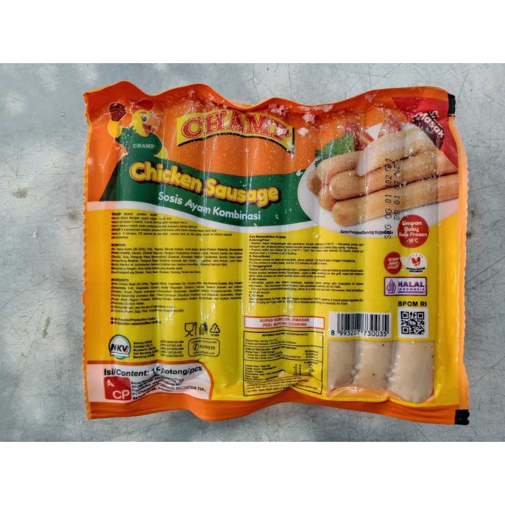 Jual Sosis champ ayam isi 15 batang 375 gr | Shopee Indonesia