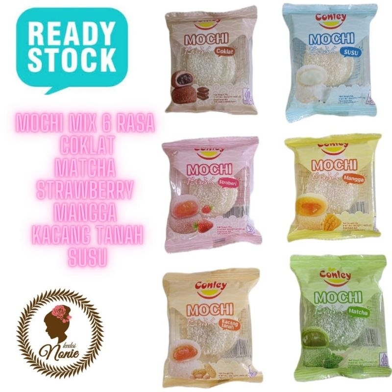 Jual Mochi Aneka Varian Mix 6 Rasa Moci Conley Kue Mochi Jepang ...