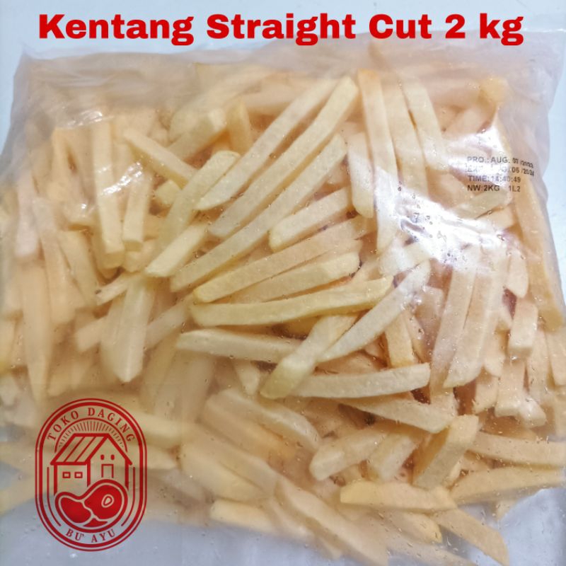 Jual Kentang Straight Cut 2 kg / Kentang French Fries Murah | Shopee ...