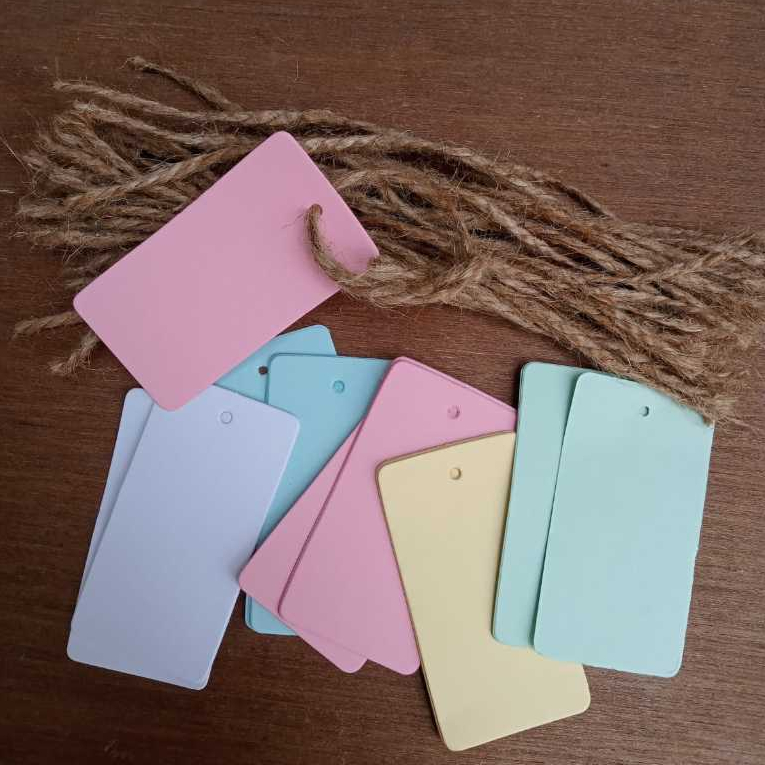 Jual HANG TAG/Hangtag baju/kemasan/tag/label/warna/ card/kartu ucapan ...