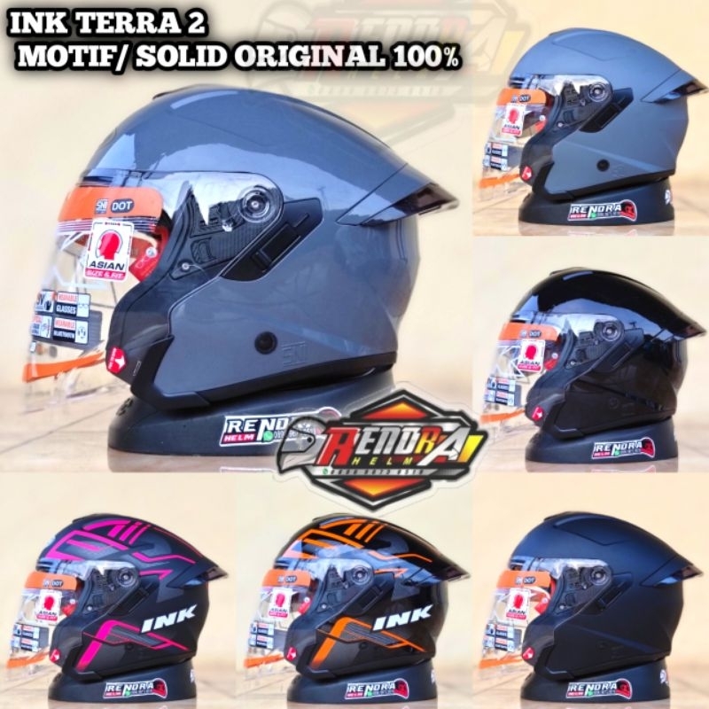 Jual Helm INK TERRA 2 MOTIF/ POLOSS ORIGINAL 100% | Shopee Indonesia