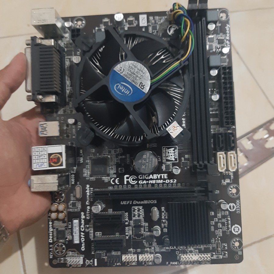 Jual Motherboard intel mobo H81+ i5 4590 paket gigabyte mulus | Shopee ...