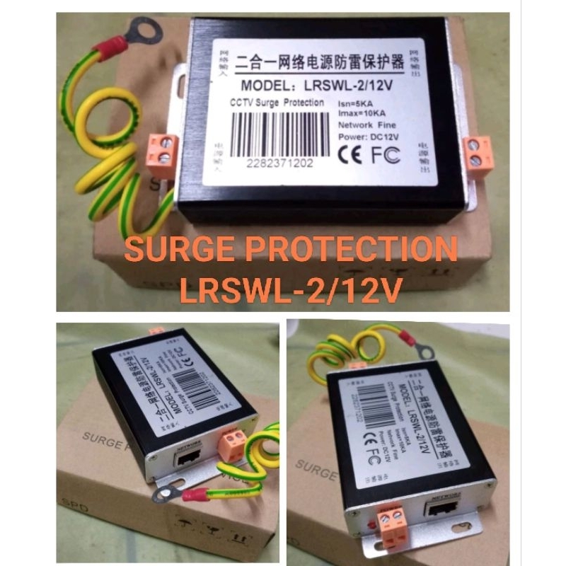 Jual surge protector / Anti Petir cctv Lan UTP RJ 45 Type-LRSWL-2/12V ...