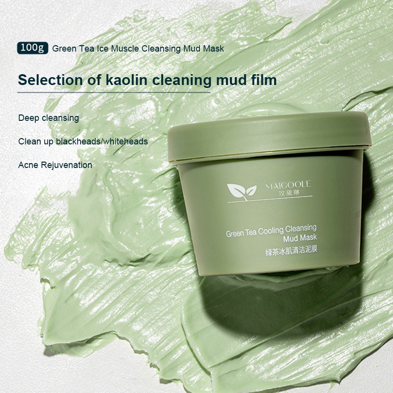 Jual MAIGOOLE GREEN TEA COOLING CLEANSING MUD MASK 100g | Shopee Indonesia