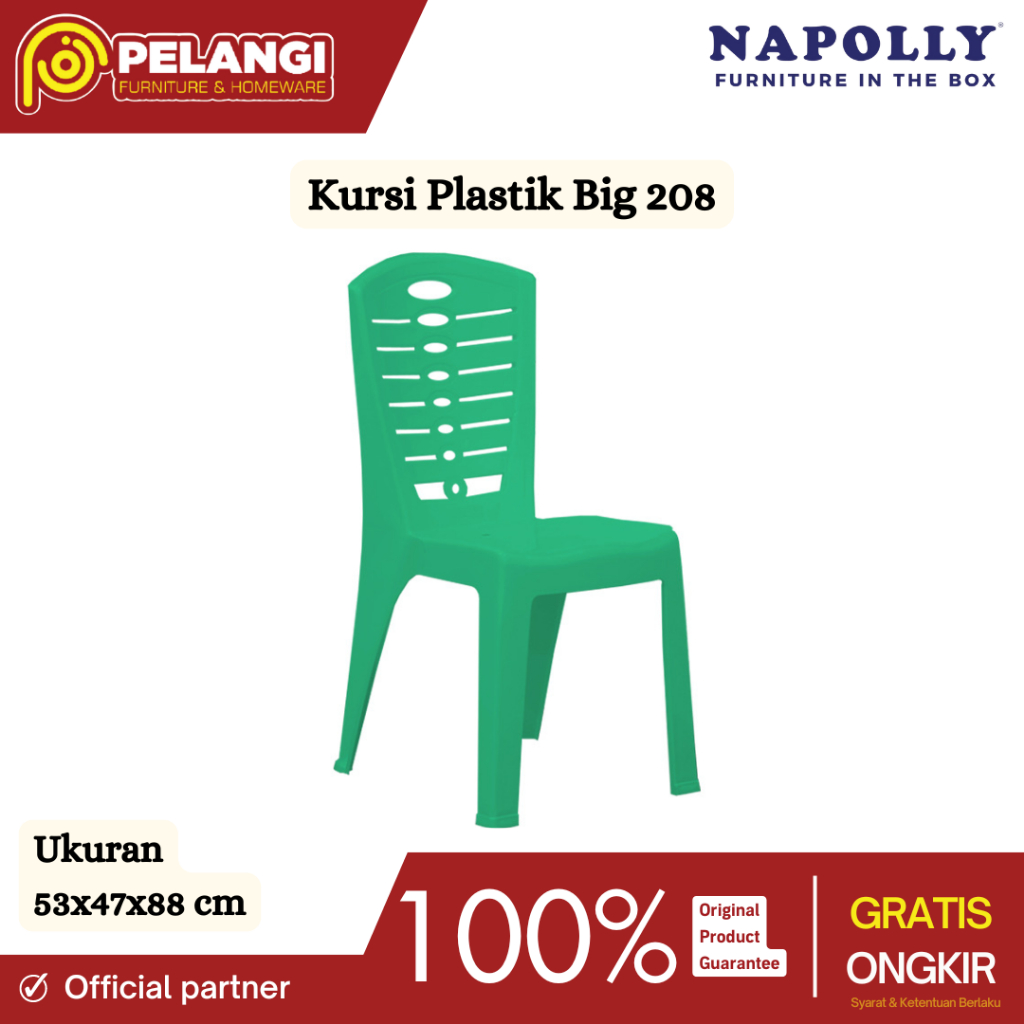Jual Kursi Napolly Big 208B | Kursi Plastik | Kursi Susun | Kursi ...