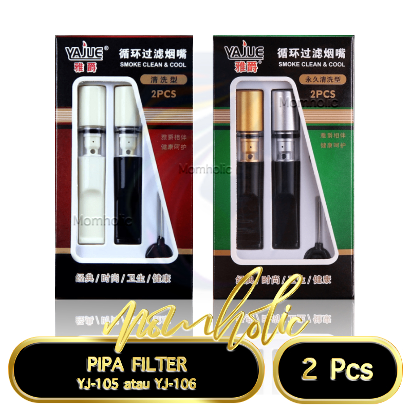 Jual YAJUE YJ-105 YJ-106 Pipa Filter Saringan Asap Pipa Penyaring yang ...