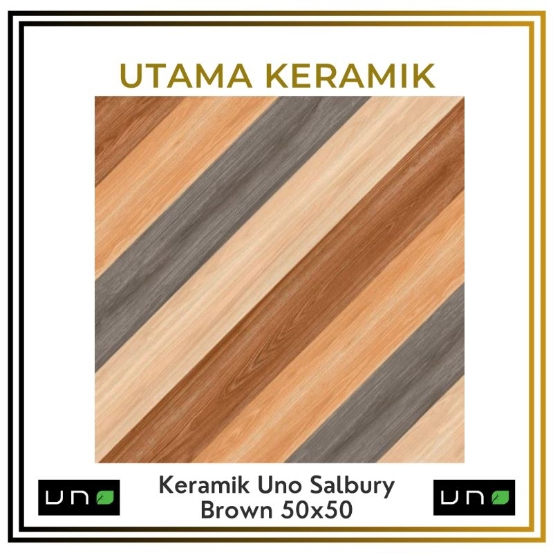 Jual Keramik uno 50x50 salbury brown kw 1 - Keramik lantai motif garis | Shopee Indonesia
