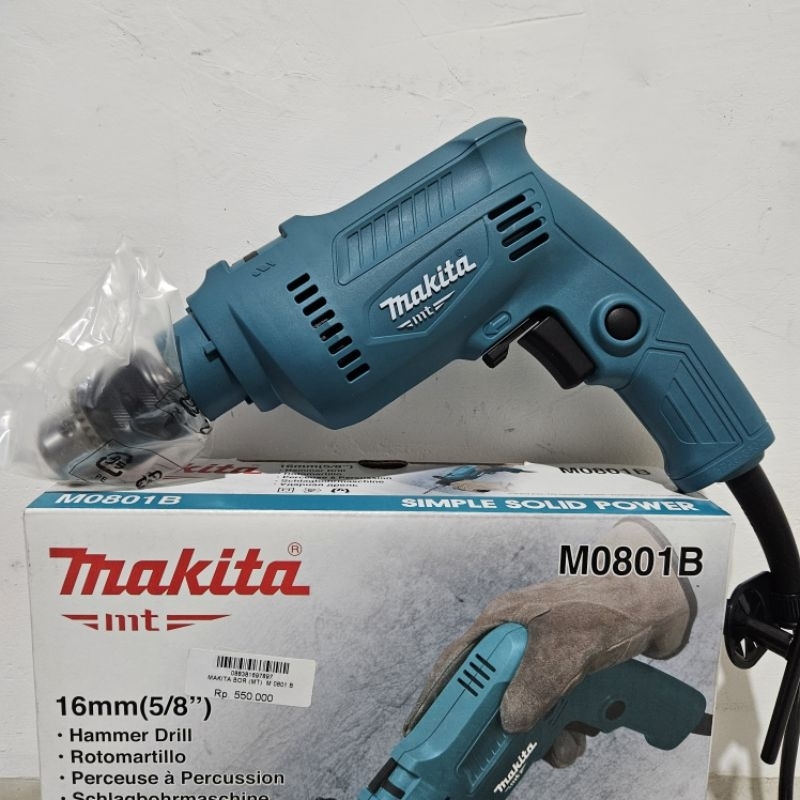 Jual Mesin Bor Tangan Makita M0801B Hammer Drill 16mm Putra Inti | Shopee Indonesia