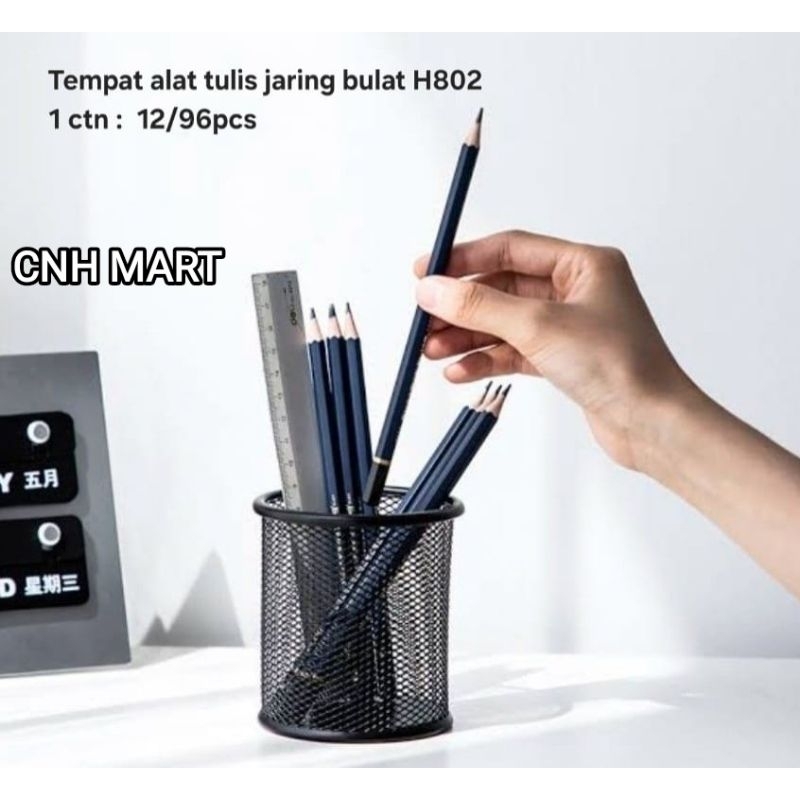 Jual Tempat Pulpen Meja Jaring Besi - Tempat Alat Tulis - Pen stand ...