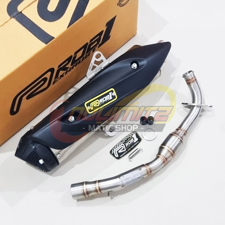 Jual Knalpot ROB1 Standar Racing Cup V Power Boom NEW NMAX TURBO Tech ...