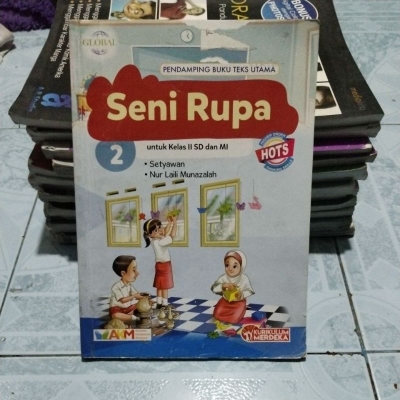 Jual ORIGINAL BEKAS SENI RUPA KELAS 2 SD HOTS AKM KURIKULUM MERDEKA PENERBIT TIGA SERANGKAI ...