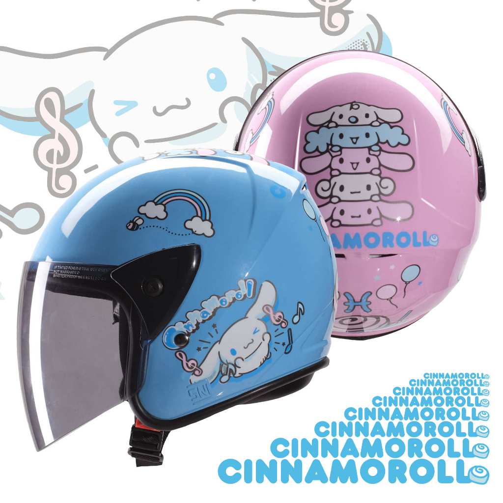 Jual Helm Anak Lucu Motif Cinnamoroll untuk Usia 2 hingga Dewasa SNI ...