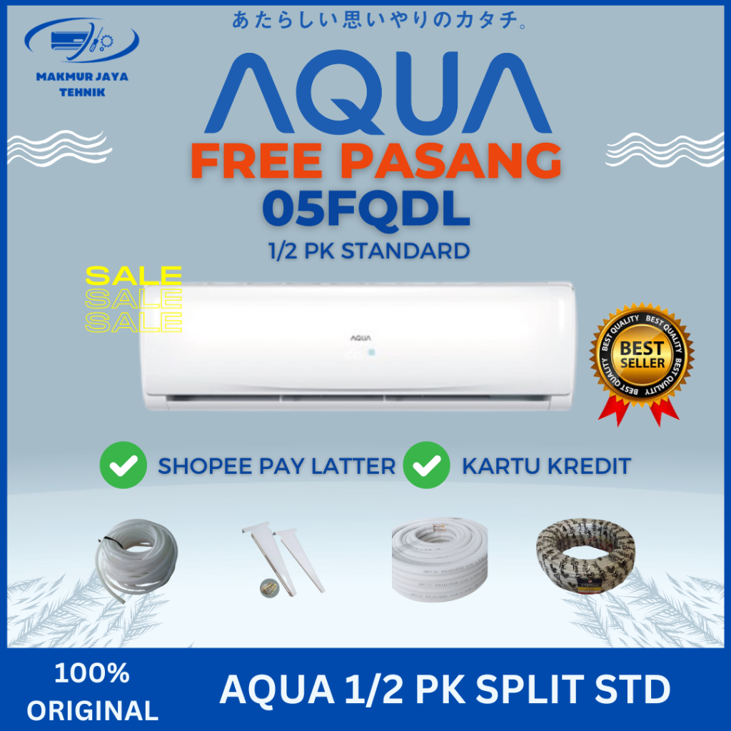 Jual AC AQUA 1/2 PK CR 05FQDL / KR 05FQDL STANDARD SPLIT TIPE TERBARU | Shopee Indonesia
