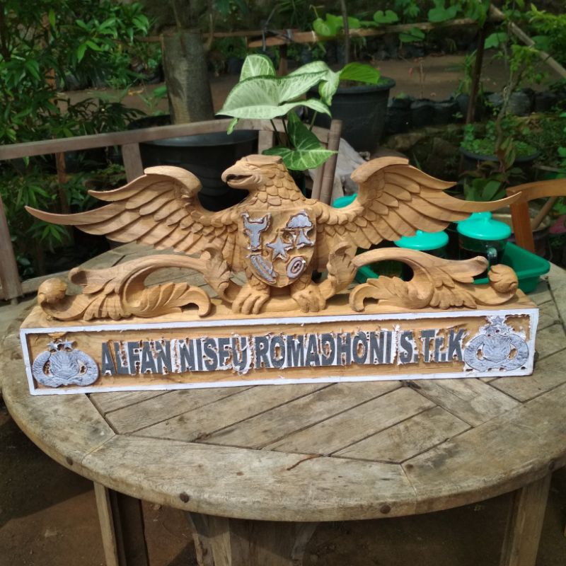 Jual Papan Nama Ukiran Kayu Jati Handmade Custom | Shopee Indonesia