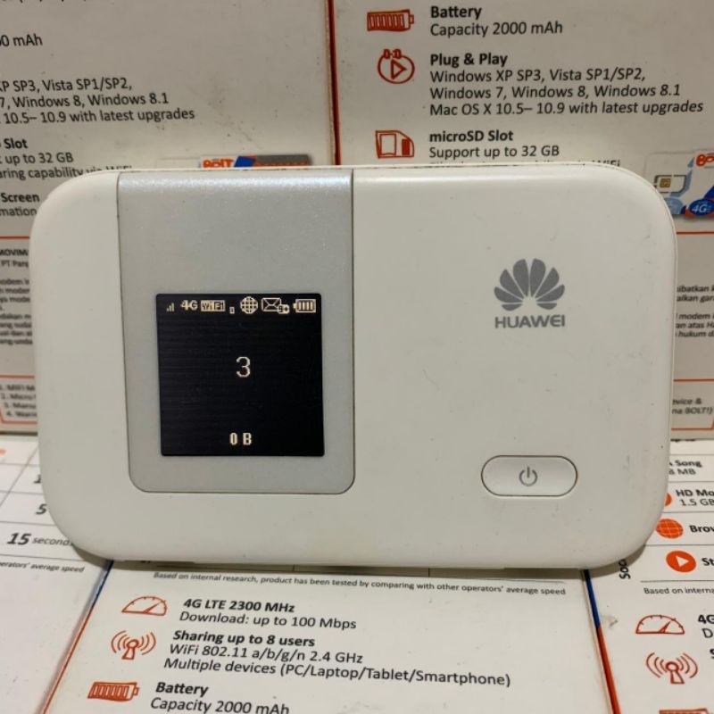 Jual Modem Wifi 4G LTE Huawei E5372 Max Bolt Slim 1 Unlock Alloprator ...