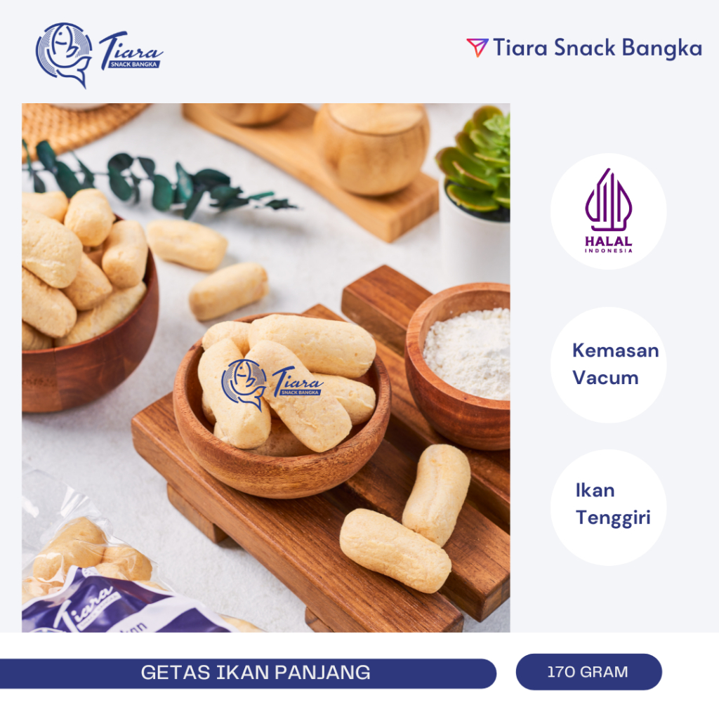 Jual Krupuk Getas Panjang Ikan Tenggiri Asli Bangka by Tiara Snack ...